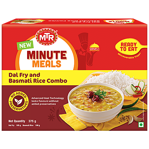Buy MTR Minute Meals - Dal Fry & Basmati Rice Combo Online at Best ...