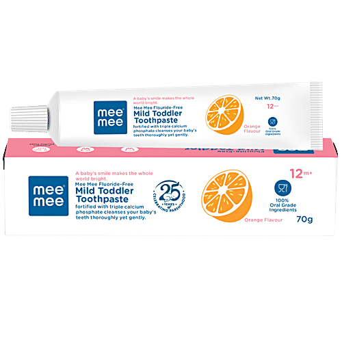 Buy Mee Mee Fluoride Free Toothpaste - Orange Flavor 70 gm Online at ...