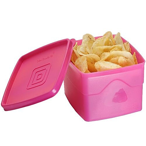 Buy Cello Max Fresh Classic Square Large Container, Pink 875 ml Online ...