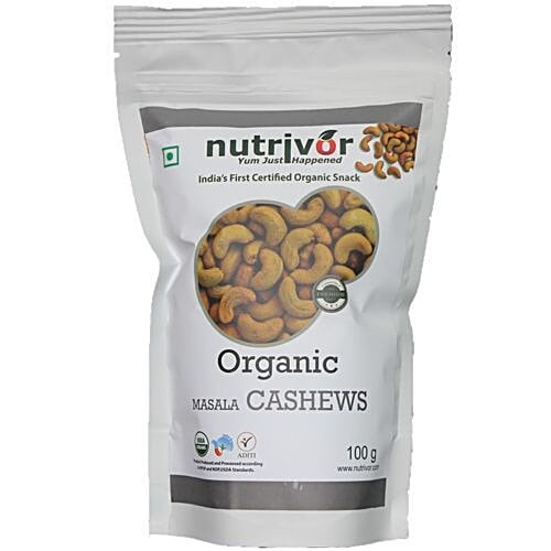 Buy Nutrivor Masala Cashew Organic 100 Gm Online At Best Price of Rs ...