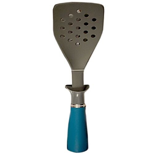 Buy H&B Slotted Turner - Nylon, Silicon Handle, Blue Online at Best ...