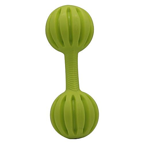 Buy DP Pet Chew/Toy Dumble Shape - Music Rubber Dog, Green Online at ...