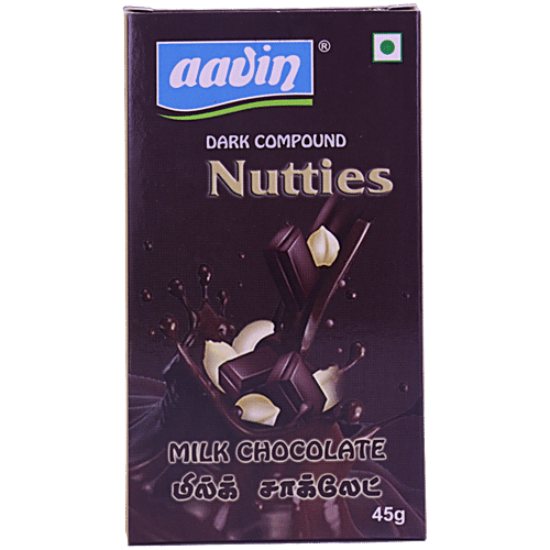 Buy Aavin Dark Compound Nutties Milk Chocolate Online at Best Price of ...