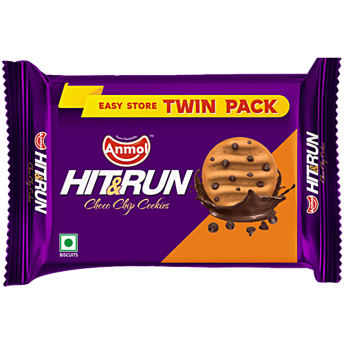 Buy Anmol Hit & Run Choco Chip Cookies Online at Best Price of Rs null ...