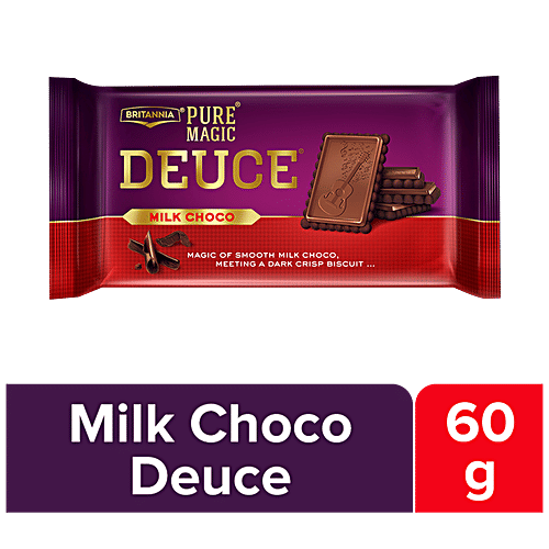 Buy Britannia Pure Magic Biscuit Milk Chocolate Deuce 60 Gm Online At ...