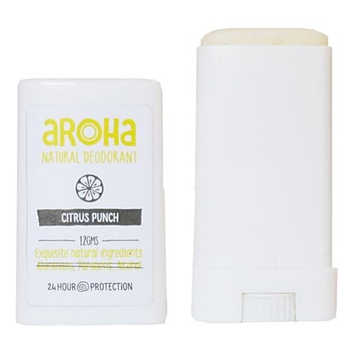 Buy Aroha Natural Deodorant Citrus Punch Pocket Size 12 Gm Online At ...
