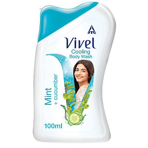 Buy Vivel Body Wash - Mint & Cucumber, Cooling, Moisturising, For Soft ...