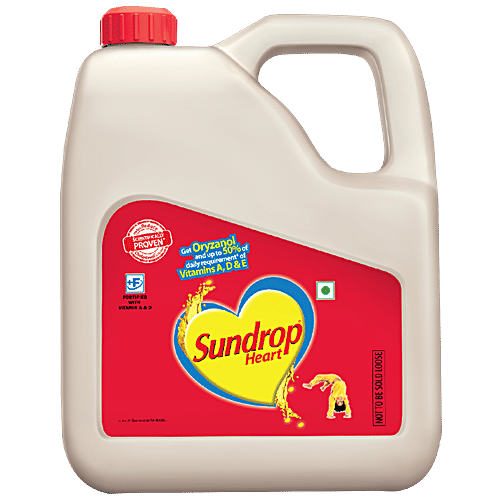 Buy Sundrop Heart Oil Vegetable 3 L Online At Best Price of Rs 406.7 ...