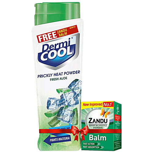 Buy Dermi Cool Prickly Heat Powder Fresh Aloe Online at Best Price of ...
