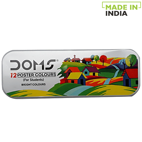 Buy Doms Poster Colour 12 Colours 12 Pcs Online At Best Price of Rs 190 ...