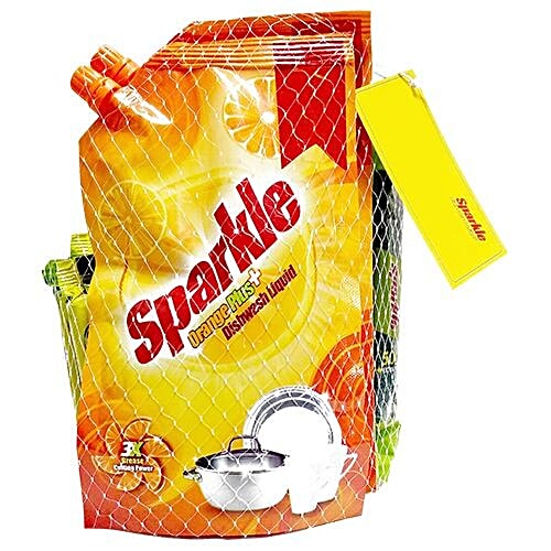 Buy Sparkle Combo - Dishwasher Bar + Dishwasher Liquid + Scrub Online ...