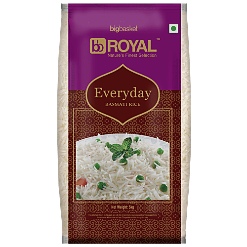 Buy Bb Royal Rice Basmati Everyday 5 Kg Online At Best Price of Rs 342 ...