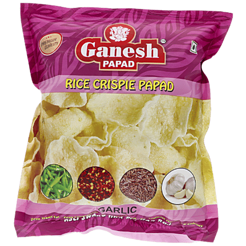 Buy Ganesh Papad Garlic Papad - Rice Crispy Online at Best Price of Rs ...