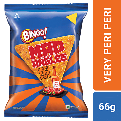 Buy Bingo! Mad Angles Very Peri Peri - Spicy & Crunchy Corn Based ...