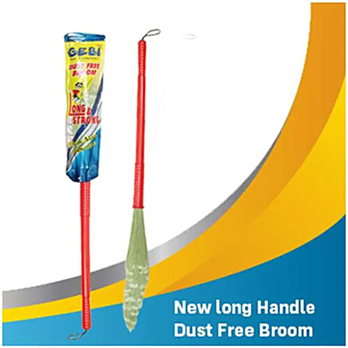 Buy Gebi Dust Free Broom Jhadoo - New Long Handle Online at Best Price ...