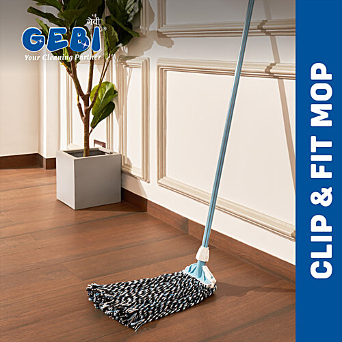 Buy Gebi Clip & Fit Cotton Floor Mop - 120 cm Online at Best Price of ...