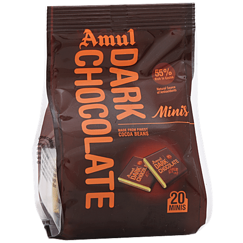 Buy Amul Chocolate - Dark, Minis, Gable Top Online at Best Price of Rs ...