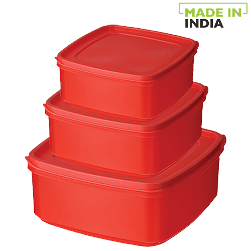 Buy Ratan Modular Plastic Container - Red, Super Seal, 22433 Online at ...