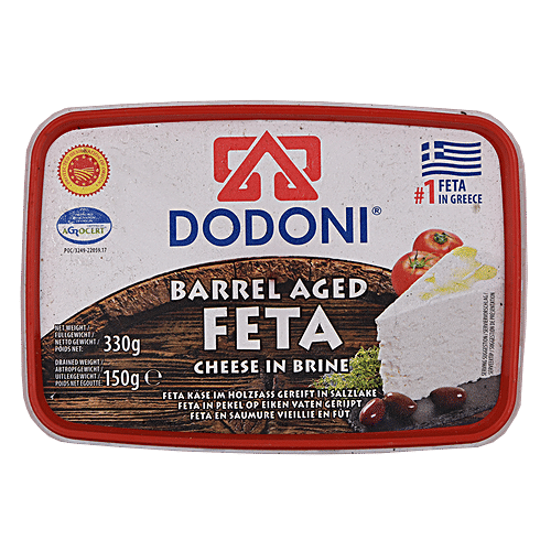 Buy Dodoni Barrel Aged Feta Cheese in Brine Online at Best Price of Rs ...