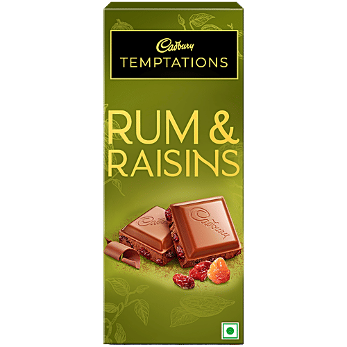 Buy Cadbury Temptations Rum & Raisins Chocolate Bar Online at Best ...