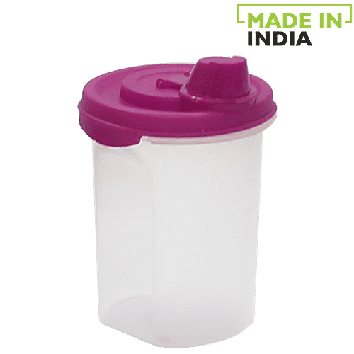 Buy Princeware Plastic Container Set - Transparent, With Violet Lid ...