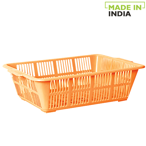 Buy Princeware Kitchen Multiutility Plastic Tray No. 2 - Mango Yellow ...