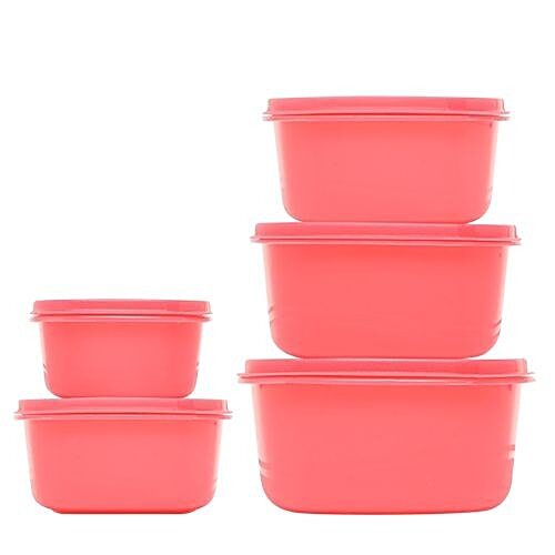 Buy Princeware Storage Food Container - Square, Pink Online at Best ...