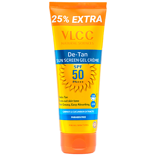 Buy VLCC Detan SPF 50 PA+++ Sunscreen Gel Cream For Sun Protection ...