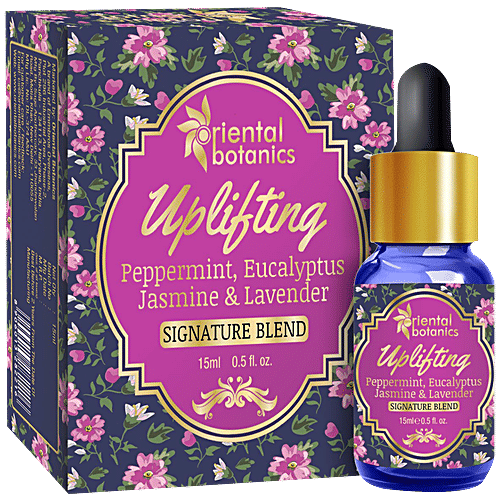 Buy Oriental Botanics Uplifting Aromatherapy Diffuser Oil - Peppermint, Eucalyptus, Jasmine ...