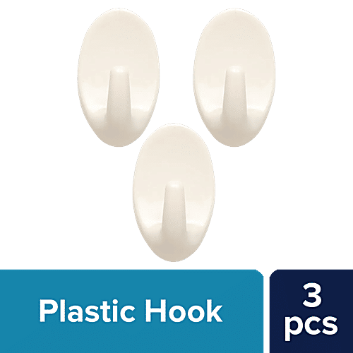 Buy bb home Plastic Hook - Self Adhesive/Stickable, Oval Shape Online ...