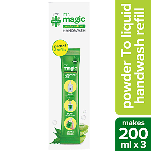 Buy Godrej Protekt Mr.Magic Powder to Liquid Handwash - Neem & Aloe ...