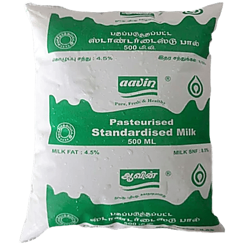 Buy Aavin Pasteurised Standardised Milk Online at Best Price of Rs 22 - bigbasket