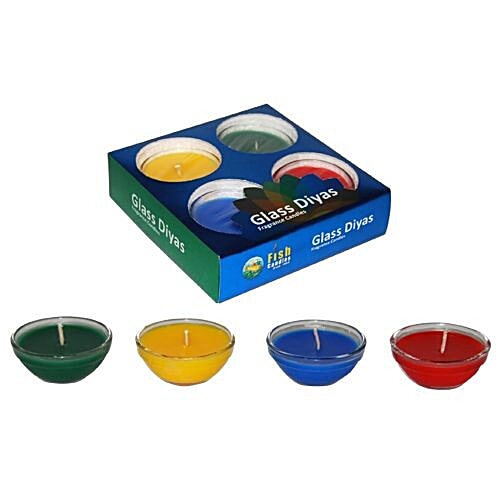 Buy Fish Scented Glass Diya Candles Online at Best Price of Rs 179 ...