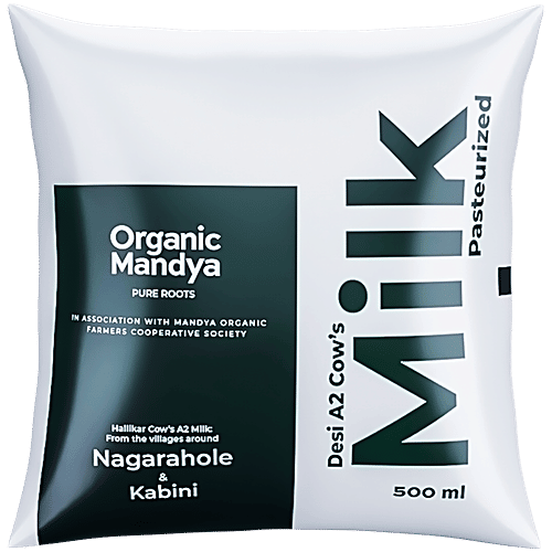 Buy Organic Mandya Desi A2 Cow's Milk - Pasteurised Online at Best ...