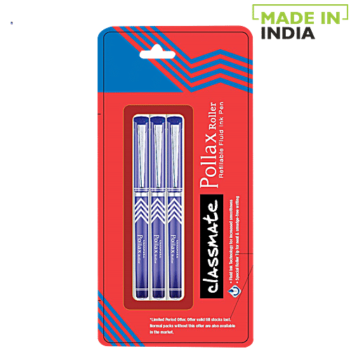 Buy Classmate Pollax Roller - Refillable Fluid Ink Pen Online at Best ...