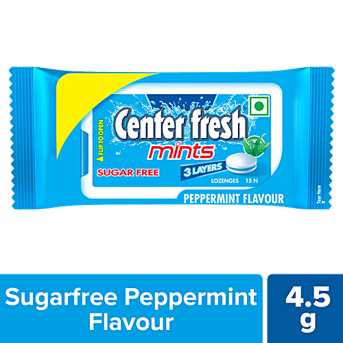 Buy Center Fresh Mints - Peppermint Flavour, Sugar Free Online at Best ...