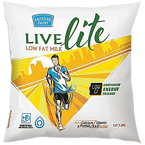Buy Mother Dairy Live Lite - Low Fat Milk Online at Best Price of Rs 24 ...