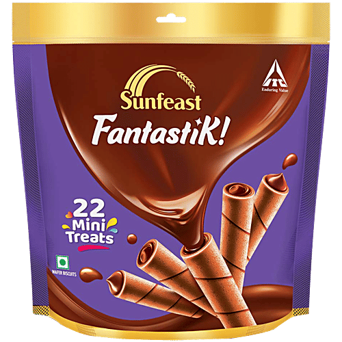 Buy Sunfeast Fantastik Mini Treats Wafer Biscuits Online at Best Price ...