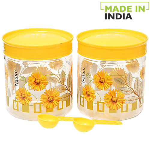 Buy Saaj Maxx Pet Plastic Premium Container - Yellow Online at Best ...