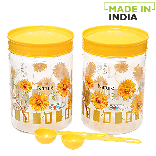 Buy Saaj Maxx Pet Plastic Premium Container - Yellow Online at Best ...