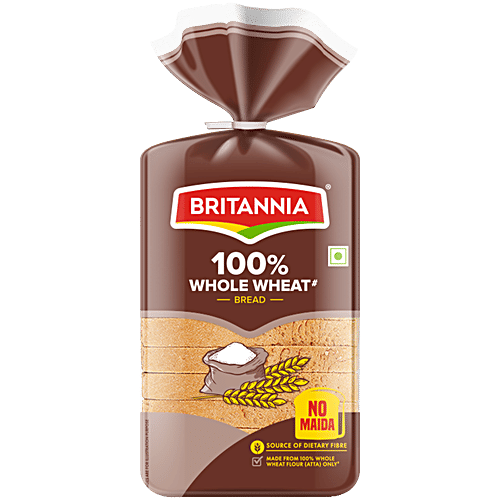 Buy Britannia Whole Wheat Bread Online at Best Price of Rs 50 - bigbasket