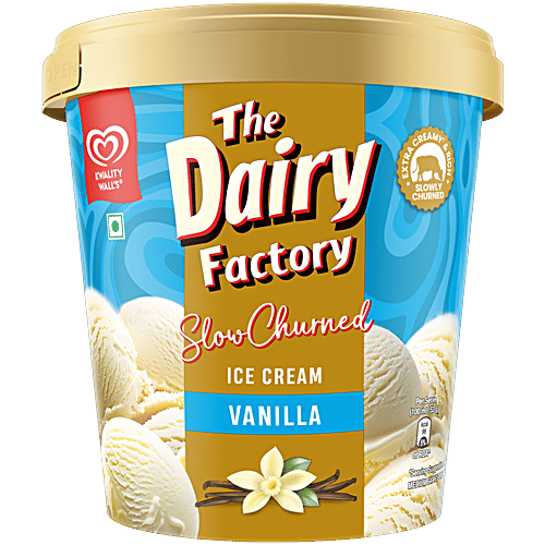 Buy Kwality Wall's The Dairy Factory Vanilla Ice Cream Online at Best ...