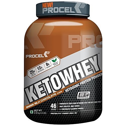 Buy Procel Keto Whey Isolate Protein Powder With Ketofuel - Swiss Milk ...
