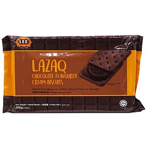 Buy Lee Lazaq Chocolate Flavoured Cream Biscuits Online at Best Price ...