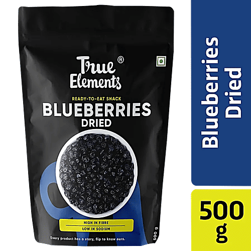 Buy True Elements Dried Blueberries Blueberry - Healthy Snack, Ready to ...