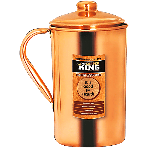 Buy Mr.Copper King Copper Water Jug - Plain Online at Best Price of Rs ...
