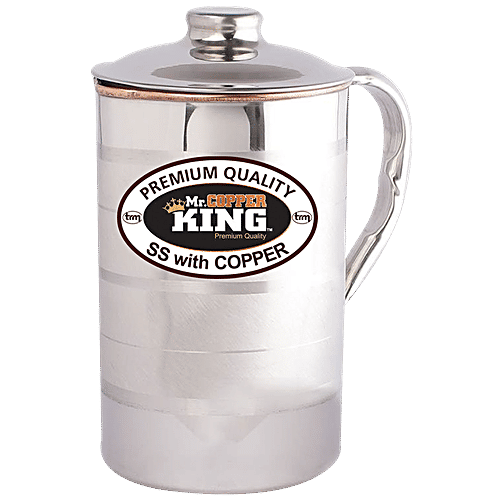 Buy Mr.Copper King Copper Steel Water Jug Online at Best Price of Rs ...