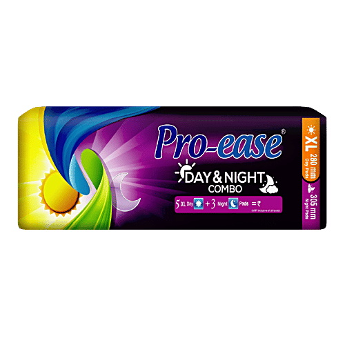 Buy Pro-Ease Day & Night Combo Sanitary Pads - XL Online at Best Price of Rs 45 - bigbasket