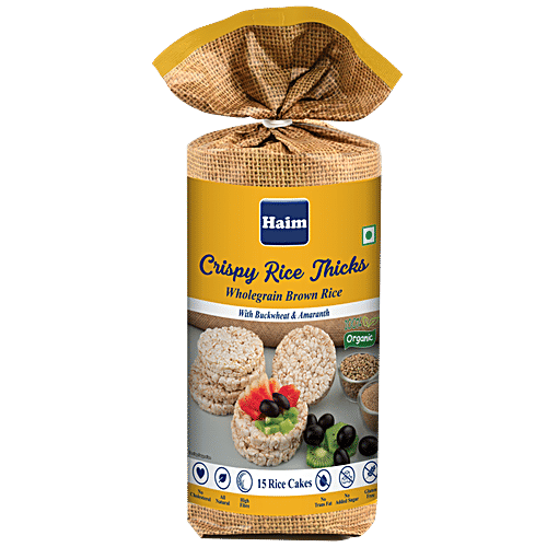 Buy Haim Crispy Rice Thicks - Wholegrain Brown Rice Cake With Buckwheat ...