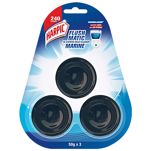 Buy Harpic Flush Matic In-Cistern Toilet Cleaner Block - Marine Online ...